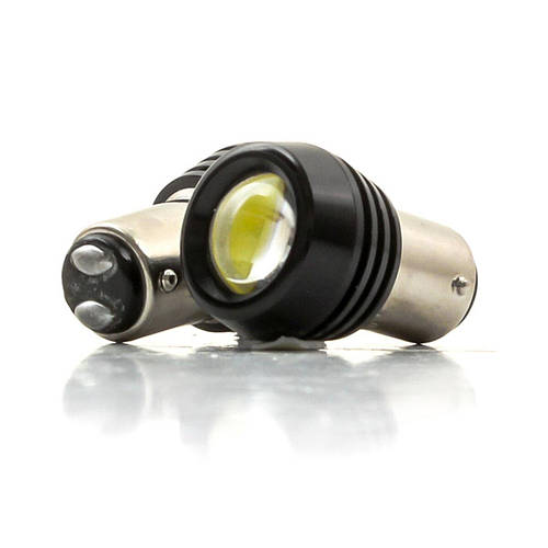 LED автолампа Solar 12V S25 BAY15D 1SMD 1.5W біла для автомобілів стоп-сигнали габарити ...