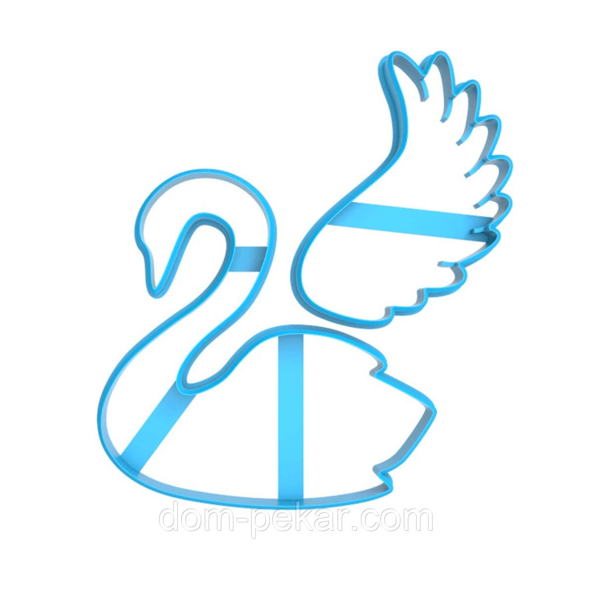 Лебідь Лівий вирубка для короваю 9*9 см (3D) від інтернет-магазину ...