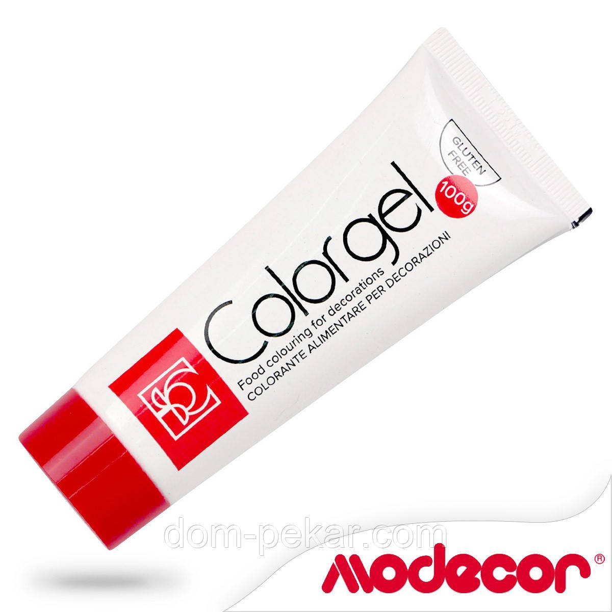 Барвник гелевий 100 г Modecor Вишневий (червоний) від інтернет-магазину «Домашній Пекар» з ...
