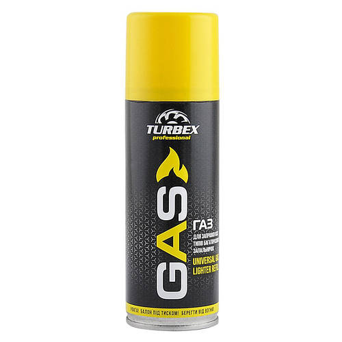 Газ Turbex для заправки багаторазових запальничок 200мл пропан-бутан ...