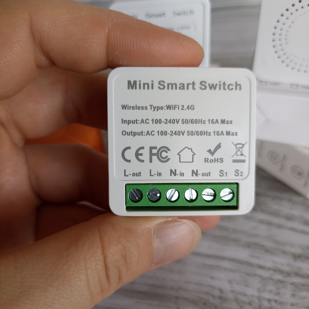 ᐉ Розумне реле Wi-Fi Mini Smart Switch 16A вимикач Білий (2615562403 ...