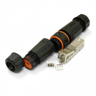 Конектор RJ45 водонепроникний IP68, cat.6A STP Eserver (WT-2611), ціна: 408.96 ₴, купити на Prom.ua