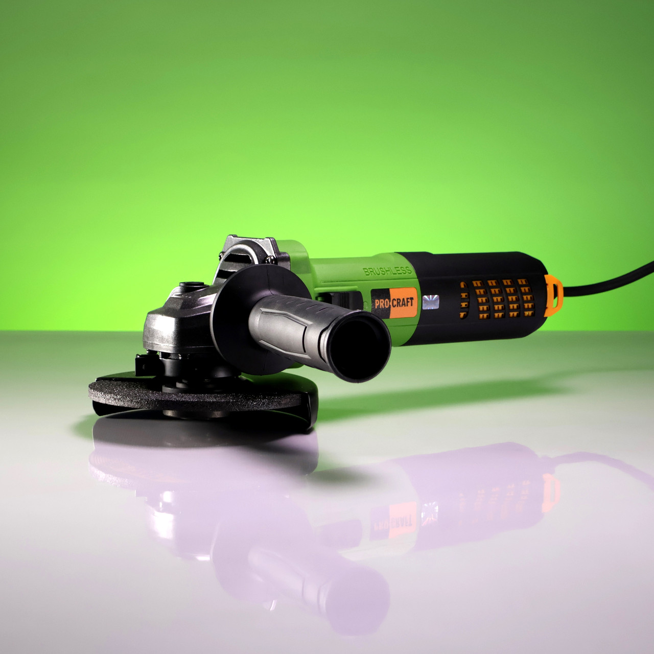 Безщіткова болгарка Procraft PW2200 (125 мм, 1100 Вт) з регулюванням обертів. Кутошліфувальна ...