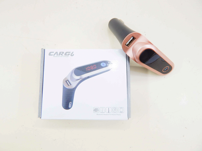 FM модулятор Sertec G6 USB, MP3, AUX вход+кабель 12-24В, microSD ...