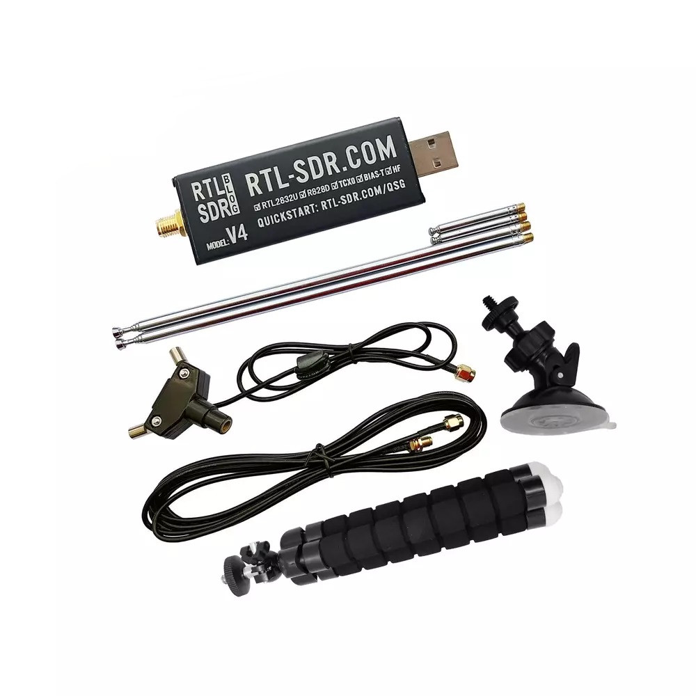 Купити Приймач RTL-SDR V4 USB Kit, сканер частот і радіо, + комплект антен, для ПК, Android ...