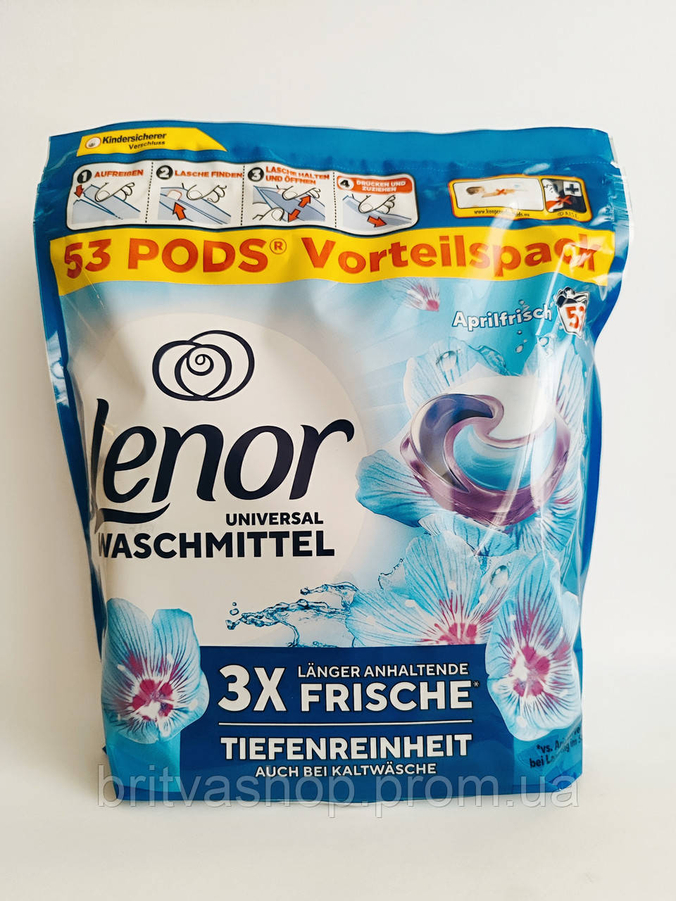 Капсули для прання Lenor 4в1 Universal Aprilfrisch, 53 шт, ціна: 765 ₴, купити на Prom.ua