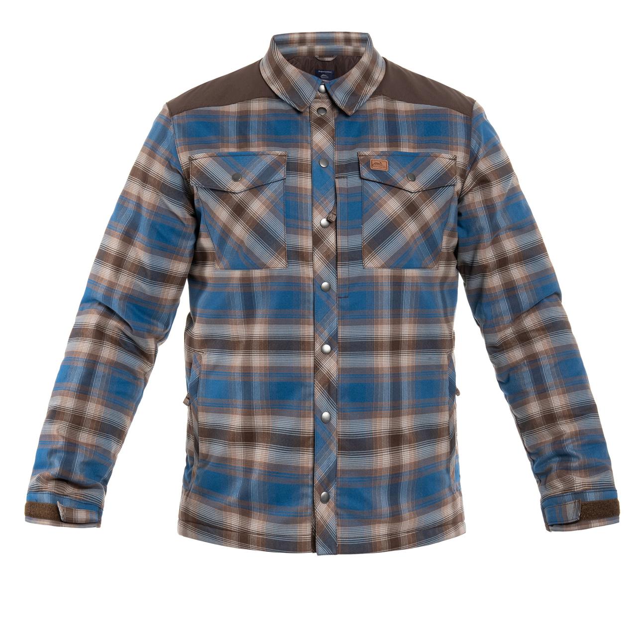 Рубашка тактическая Helikon-Tex Winter Warden Shirt - Forest Blue Plaid ...