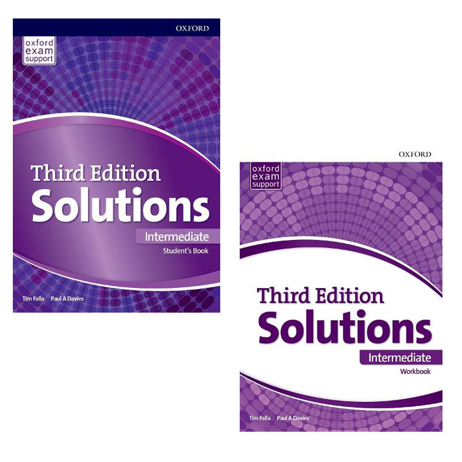 Комплект підручників Solutions 3rd edition Intermediate (Student's Book + Workbook), ціна: 450 ...