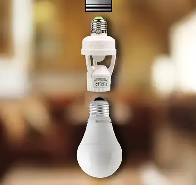 Патрон с датчиком движения e27 можно изменять продолжительность работы лампы IMS-37 (ID ...