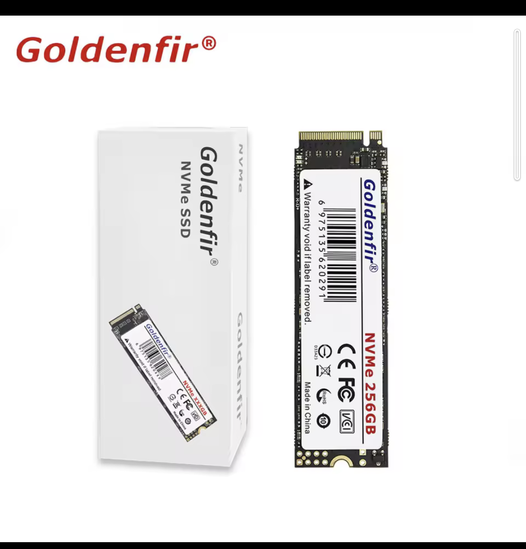 SSD Goldenfir Новий М2 NVMe 240Gb PCie gen 3*4 3.0, ціна: 570 ₴, купити ...