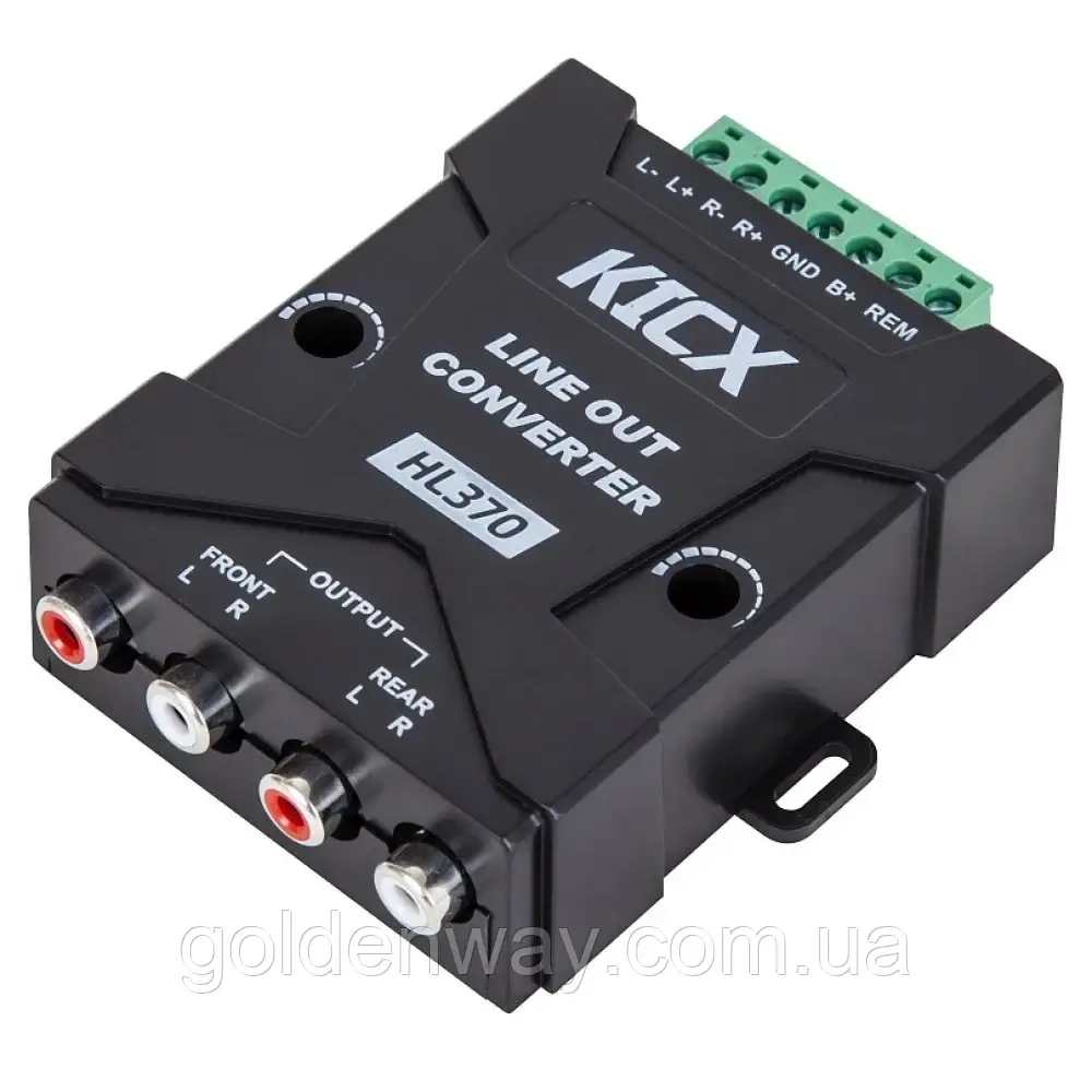 Перетворювач конвертер аудіосигналу Kicx HL 370 з високого рівня сигналу в низький рівень для ...