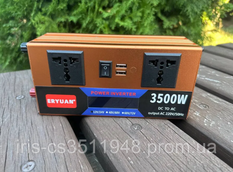 Перетворювач напруги з 12V/24V 220V (3500W) LCD SMART core [309] (20 шт./ясть), ціна: 2198 ...