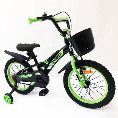 ДИТЯЧИЙ ДВУХКОЛЕСНИЙ ВЕЛОСІПЕД КОЛЕСА 12 ДЮЙМІВ "S600 HAMMER" ЧОРНО ...