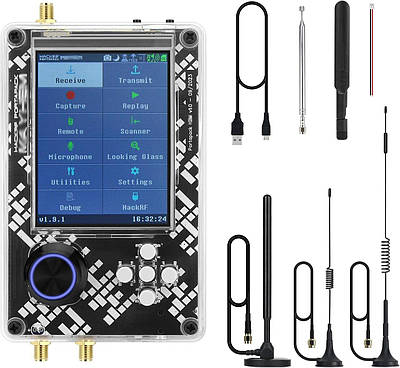 Hamgeek HackRF One R9 V2.0.2 SDR радио и PortaPackH2M Включает 5 антенн ...