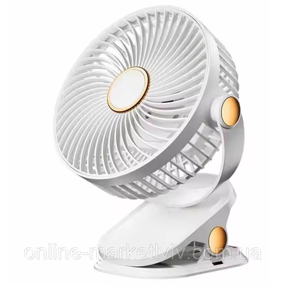 Купити Портативний вентилятор на прищіпці від USB, RD-2230, Білий ...