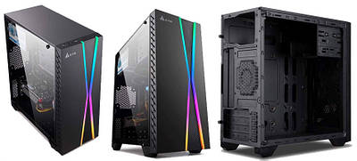 Корпус microATX GOLDEN FIELD M8B 1*USB 2.0 1*USB 3.0 чорний прозора ...