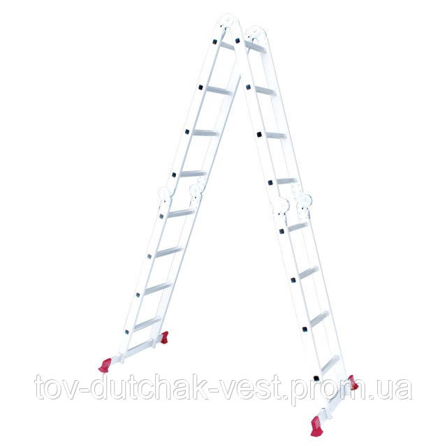 Драбина алюмінієва трансформер 4*4 сход., 4,7 м INTERTOOL LT-0029 (ID#2626135970), ціна: 5899 ...