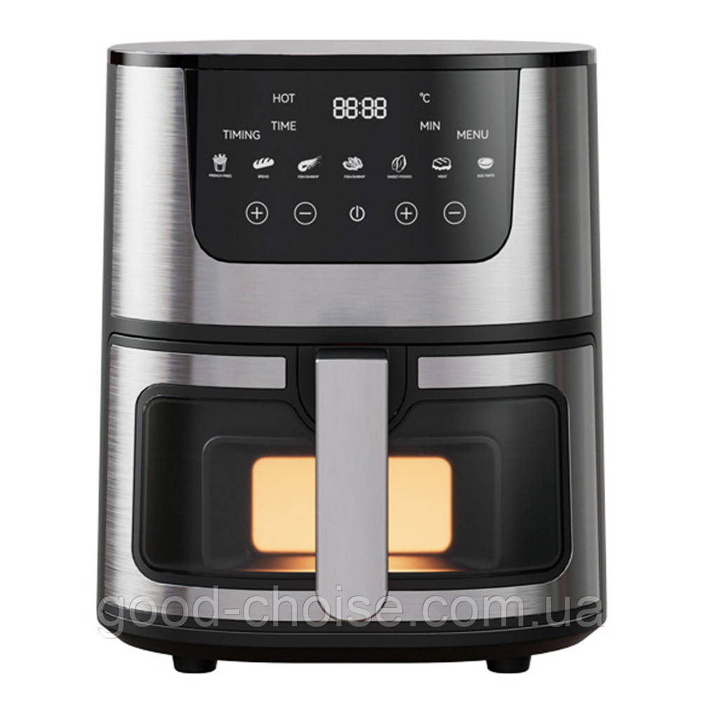 Безмасляна аерофритюрниця на 7л, 3500W, MS-3221 / Кухонна мультипіч / Електричний аерогриль ...