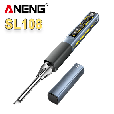 # Портативний паяльник ANENG SL108 Silver, PD/QC 96 Вт с жалом T12-К ...