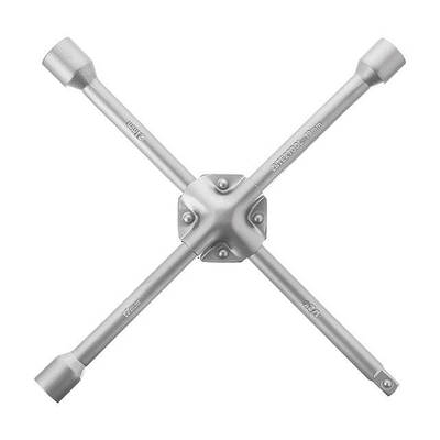 Ключ балонний хрестовий укріплений, 14"x 355 м, D = 16 мм, 17, 19, 1/2", 21 мм INTERTOOL HT-1604 ...