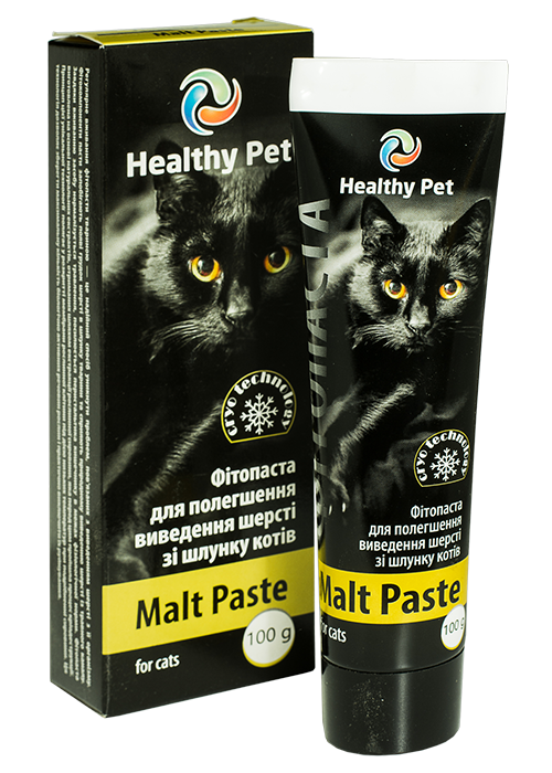 Фитопаста "Malt Paste" для вывода шерсти из желудка кошек, 25мл. (ID ...