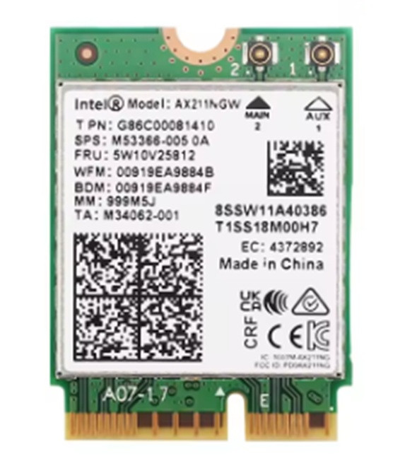Мережева карта M.2, Fenvi AX210NGW, WiFi 6E (до 5374 Mbps), Bluetooth 5.3, Intel AX210, цена ...