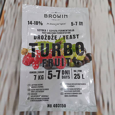 Дріжджі фруктові Spirit Ferm Turbo Fruit, 40 г (Швеція) (ID#1396534179 ...