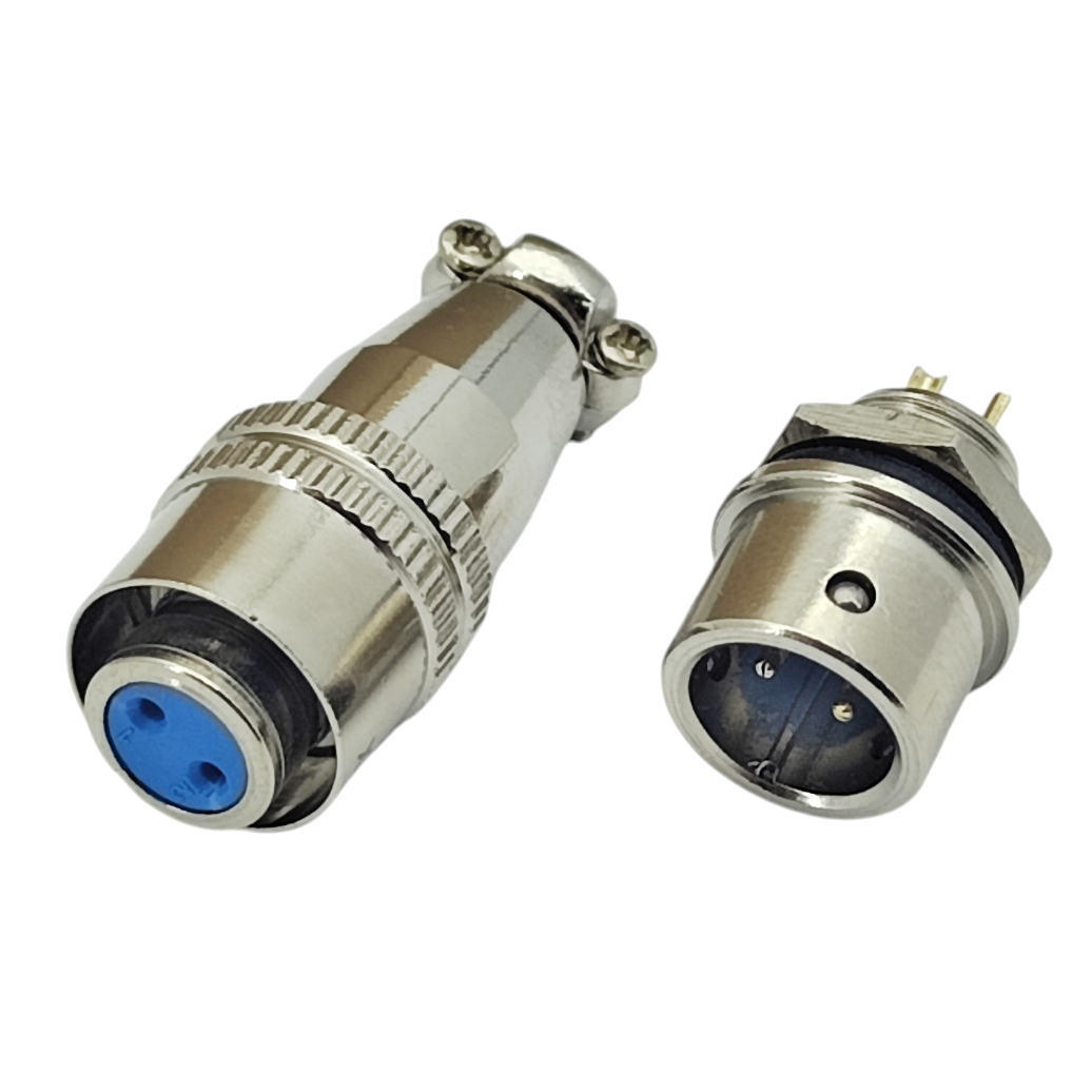 Роз'єм XS9 швидкознімний 2pin (штекер монтажний+ гніздо кабельне ...