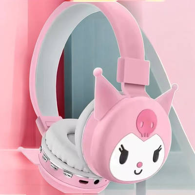 Бездротові навушники Kuromi AH-806Y Рожеві, ціна: 482.07 ₴, купити на Prom.ua