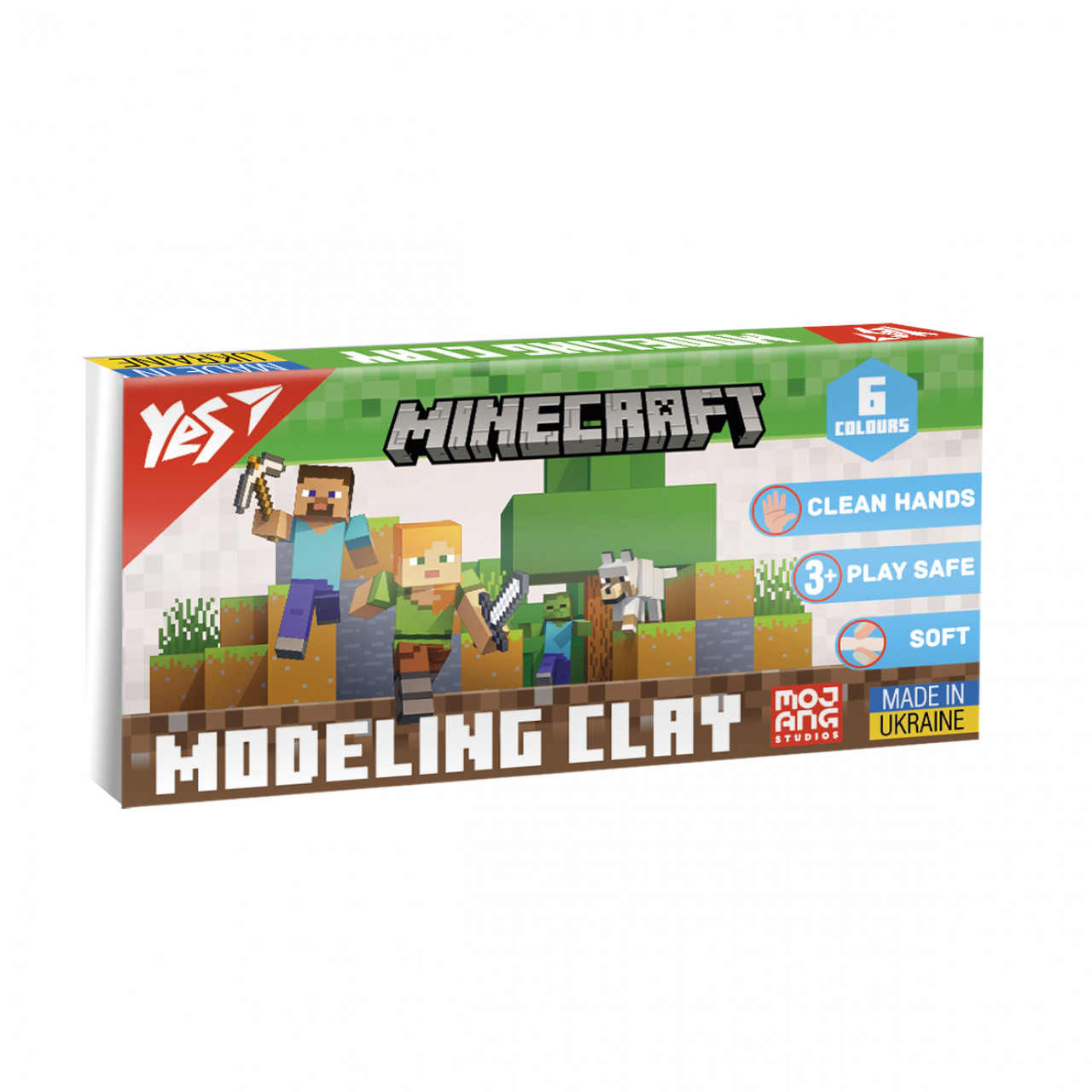 Пластилін Yes Minecraft 6 Кол 120г 79.50 ₴ — Купити на BIGL.UA ᐉ Ціна ...