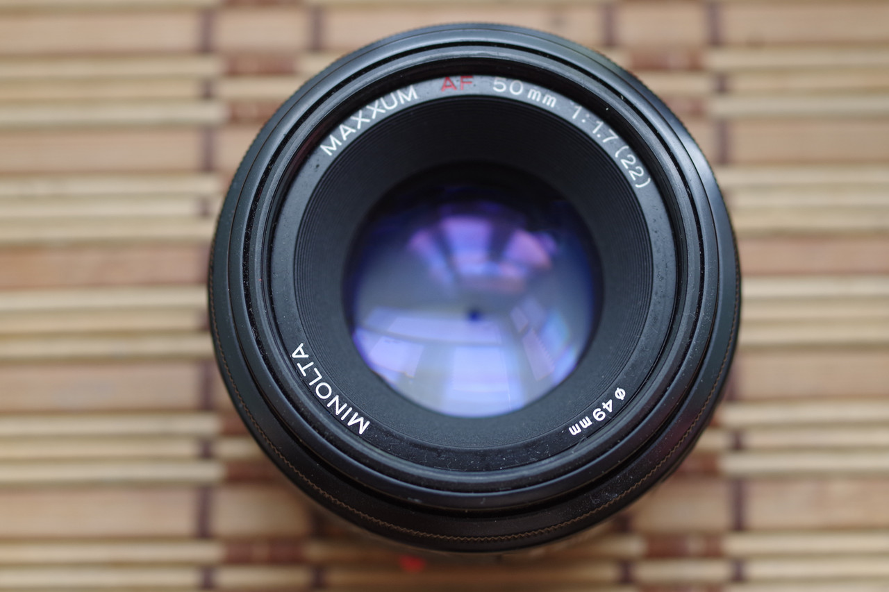 Об'єктив Minolta maxxum AF 50 mm 1.7 для sony A з кришкою - купити за ...