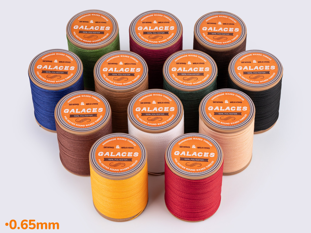 Galaces 0.65мм круглая вощёная нить по коже 110м.: купить, продажа ...