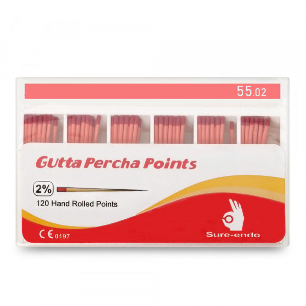 Штифти гутаперчеві Sure-Endo / Шуре Ендо / 0,2 №55 (120 шт.) - цена 241 ...
