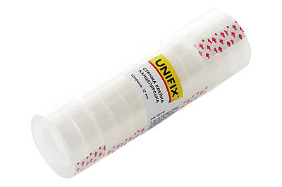 Скотч канцелярській Unifix 12 мм x 14 м (12 шт.) (SKK-210241) PTR, ціна ...