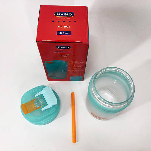 Термокружка офисная Magio MG-1071 420 мл, Термос туристический для напитков, Термосы для фитнеса ...