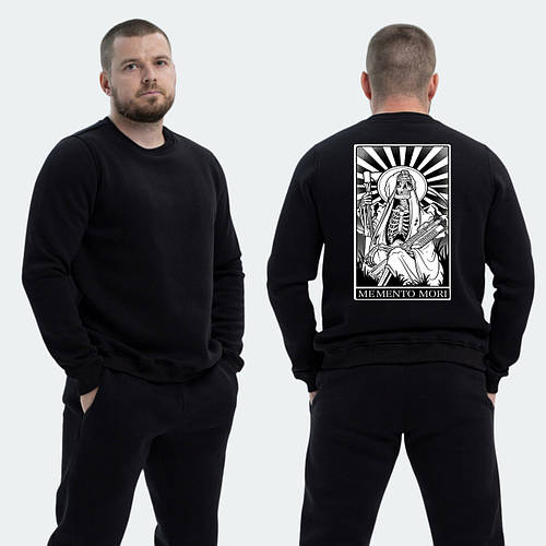 Чоловічий світшот на флісі з принтом Sunset Goons Карта Таро memento ...