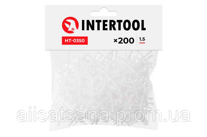 Хрестики для плитки Intertool 1.5 мм (200 шт.) (HT-0350), ціна: 19 ₴, купити на Prom.ua
