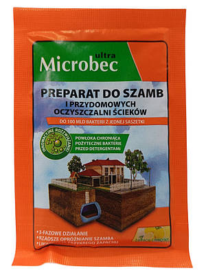 Средство Microbec Ultra для выгребных ям и септиков (лимон), 25 г, цена ...