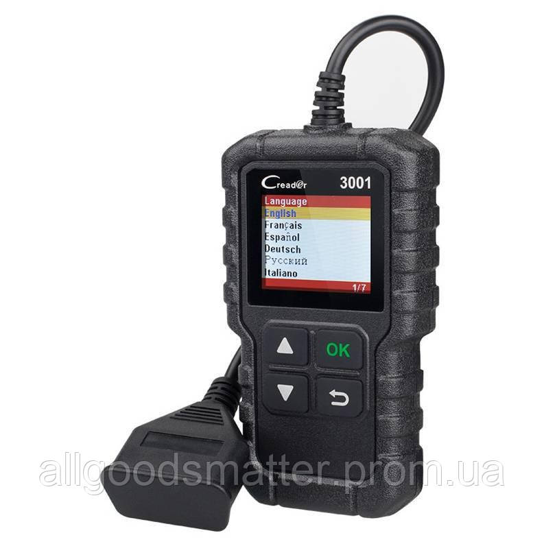 Автосканер диагностический Creader 3001 Черный (TFYJHD 1689YFGTH ...