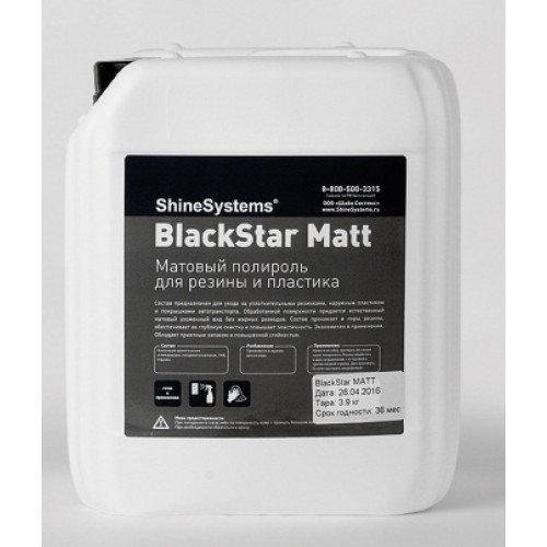 Shine Systems BlackStar Matt матова поліроль для гуми 1 л, ціна: 1811 ₴, купити на Prom.ua