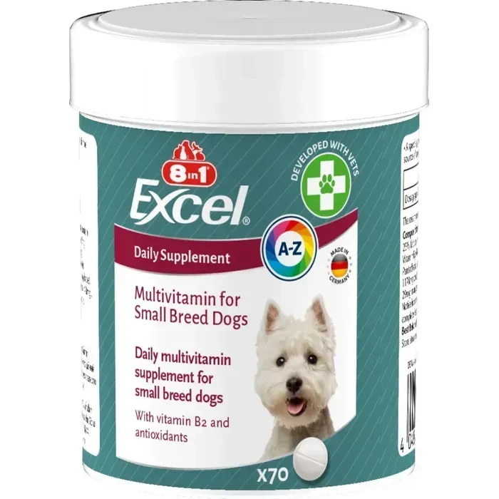 8in1 Excel Multi-Vitamin Small Breed Daily Supplement вітаміни для ...