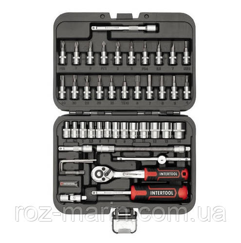 Набір інструментів 46 од. STORM, 1/4", 4-14 мм, Сr-V INTERTOOL ET-8046, ціна: 638 ₴, купити на ...