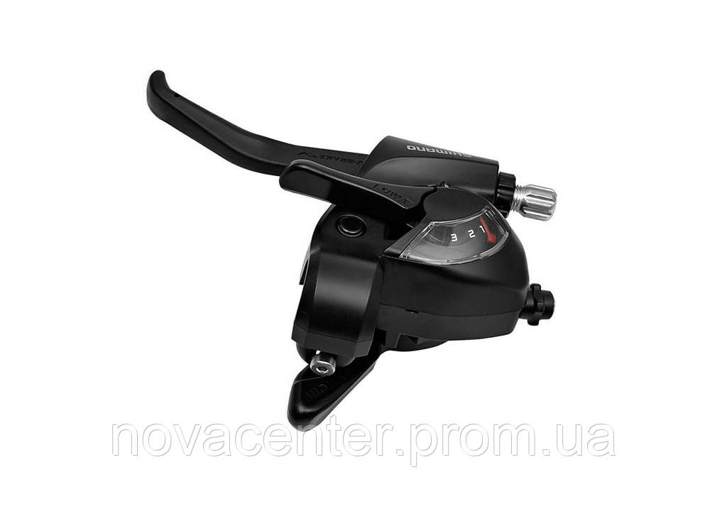 Манетка моноблок Shimano ST-EF41 Tourney 3 шв Лева Чорний (02851 ...