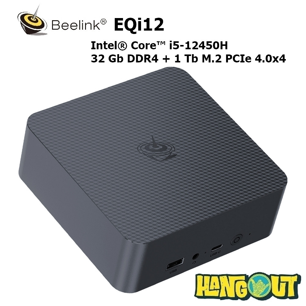 Beelink EQi12 Mini PC Intel Core i5-12450H, 32GB+1Tb, ціна: 18532 ...