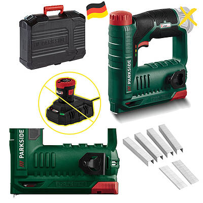 Аккумуляторный строительный степлер PARKSIDE PAT 12 B2 без аккум. (12 В ...