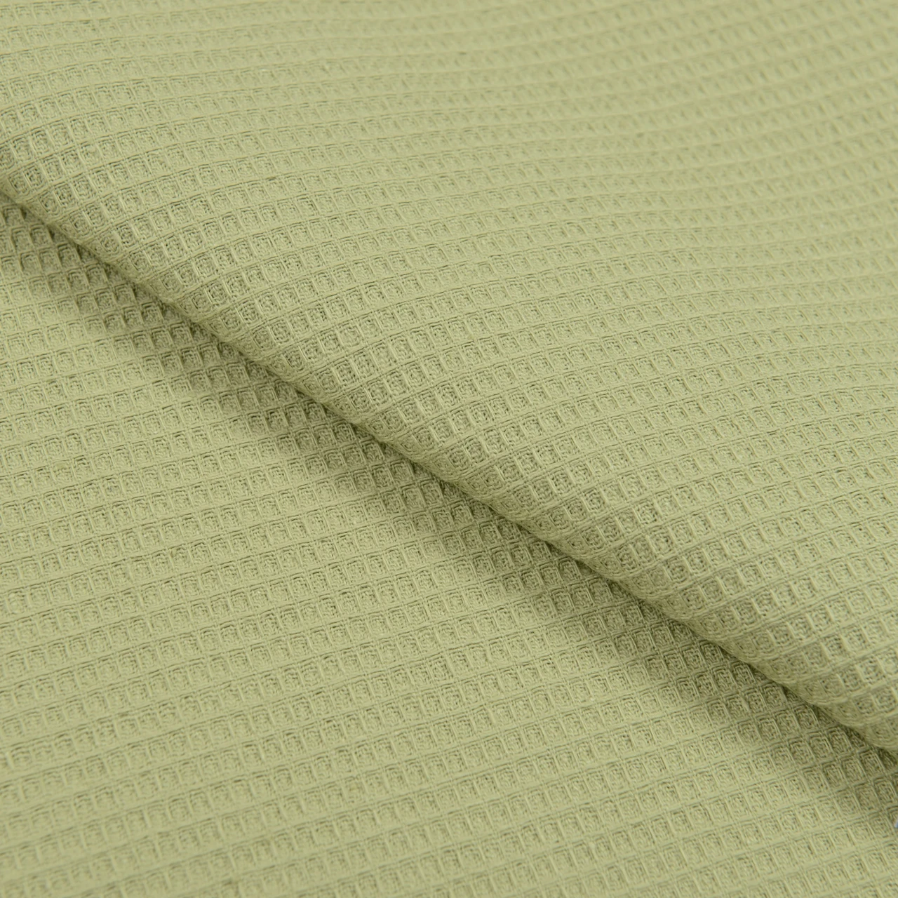 Тканина рушникова ТКЧ вафельна гладкофарбована колір мох (220г/м.кв ...