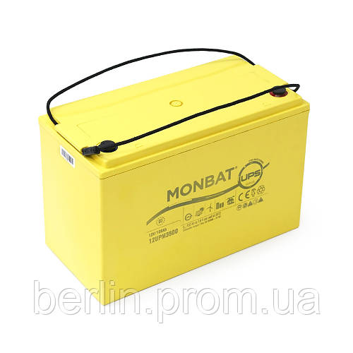 Акумуляторна батарея MONBAT TOP TERMINAL 12UPM3500 AGM 12V 100Ah ...