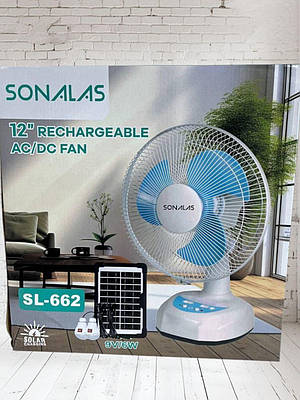 Портативный аккумуляторный вентилятор с солнечной батареей SONALAS SL-662, цена: 1808 ₴, купить ...