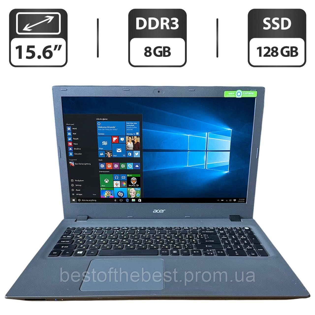 Ноутбук Acer Aspire E5-573/ 15.6" (1366x768)/ Core i3-5005U/ 8 GB RAM/ 128 GB SSD/ HD 5500, ціна ...