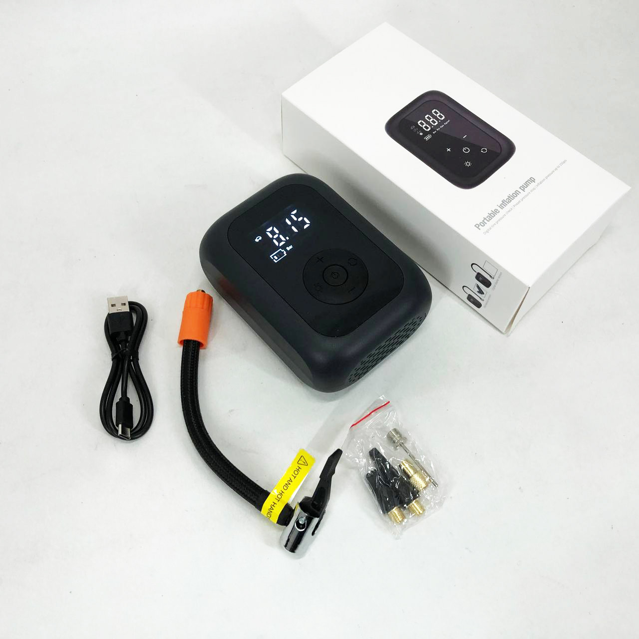 Автомобильний компресор CZK-4234 20 л, Насос компрессор портативный 12 ...